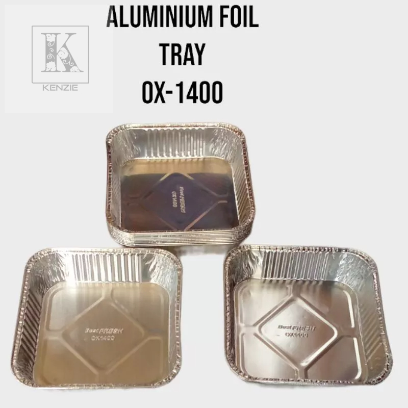 Jual ( 10pcs ) Aluminium Foil Tray OX-1400 Loyang Tanpa Tutup | Macaroni Schotel | Lasagana ...