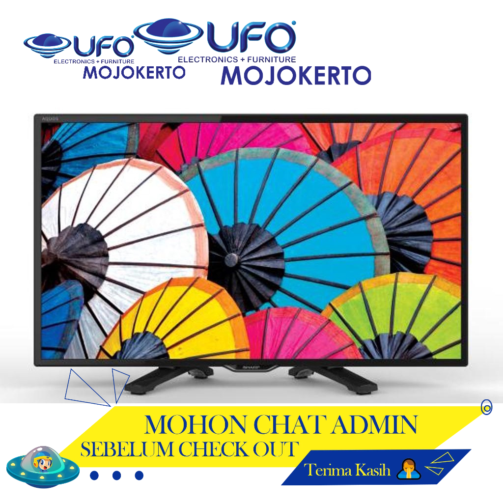 Jual TV Sharp 24 Inch Aquos LED TV Digital 2TC24DC1i / 2TC24DC | Shopee ...
