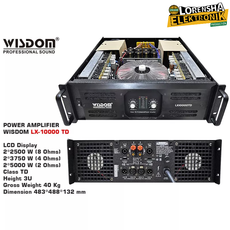 Jual Power Amplifier WISDOM LX10000TD Original | Shopee Indonesia