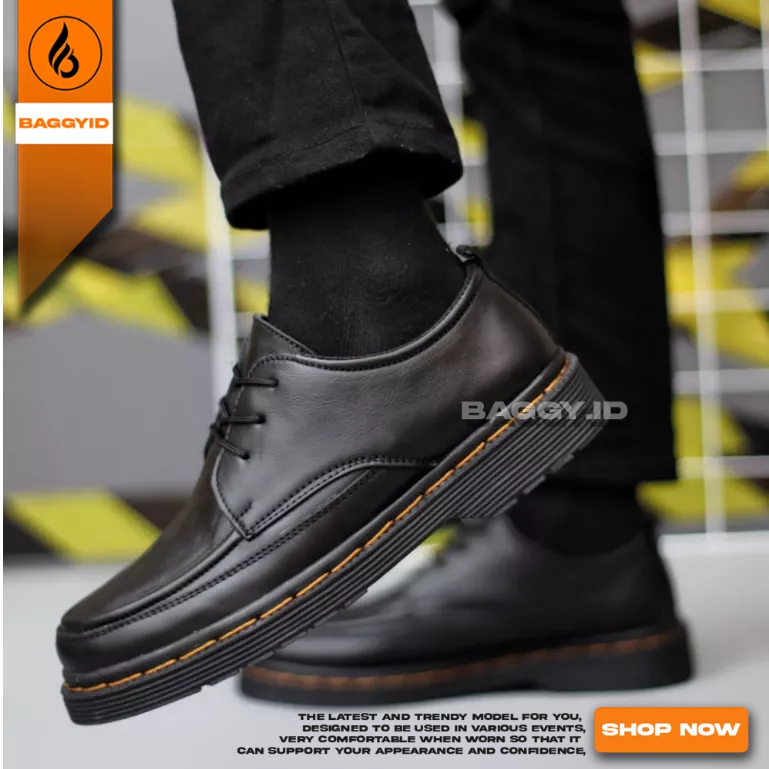 Jual Sepatu Docmart Pria Formal Low Boots Kerja Pria | Shopee Indonesia