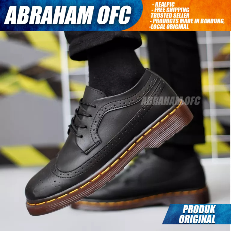 Jual Abraham Wingtif - Sepatu Boots Pantofel Pria Low Boot Docmart ...