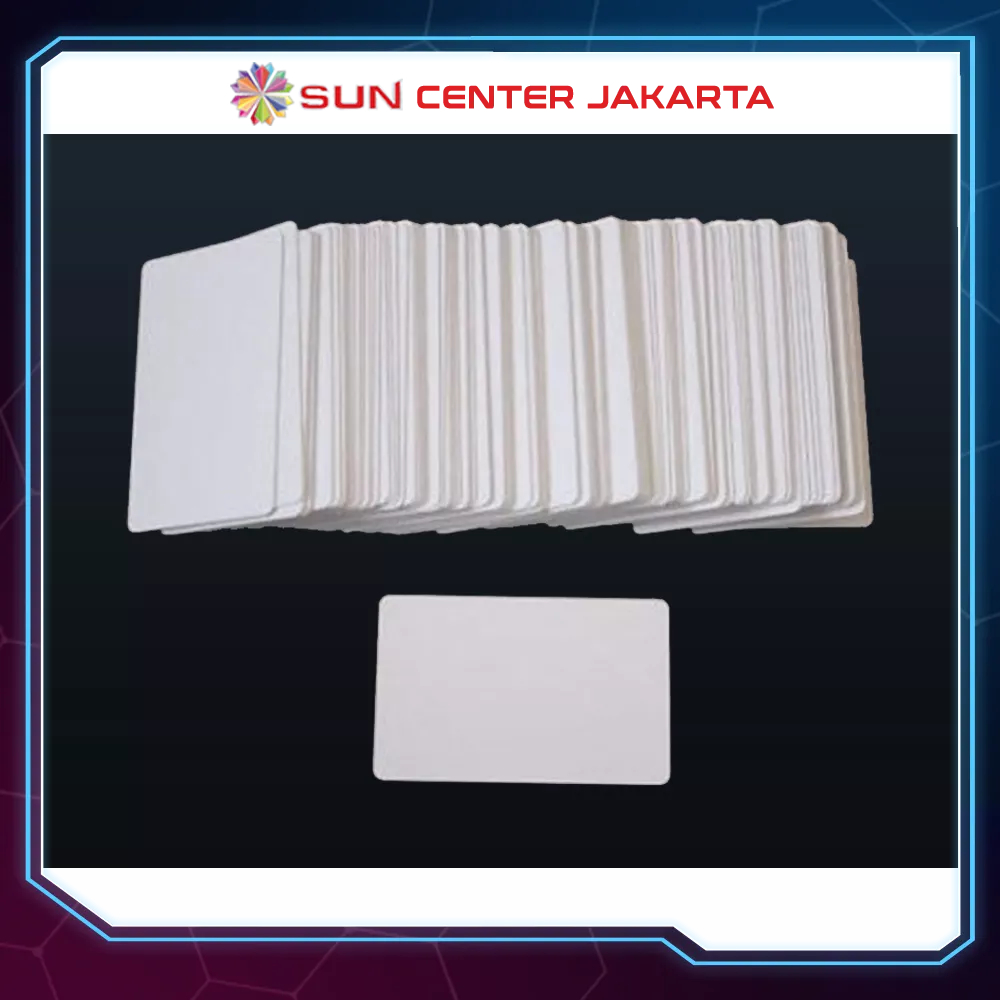 Jual Inkjet PVC ID Card Grade A 0,76 White uk 8.6 x 5.4 cm isi 230 ...