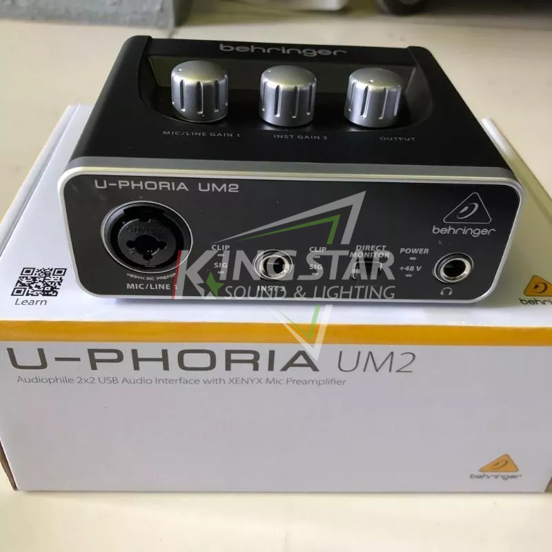 Jual Soundcard Behringer U Phoria UM2 UM 2 Original USB Audio Interface ...