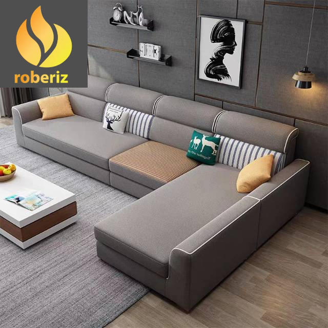 Jual SOFA MINIMALIS L SHAPE MODERN RUANG TAMU MINIMALIS | Shopee Indonesia