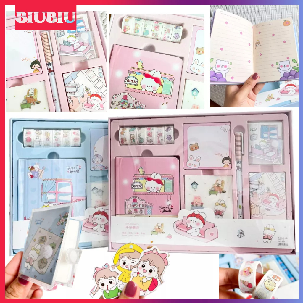 Jual 【READY】Paket Jurnal Set 7 in 1 Agenda / Gift Box Hampers / Hadiah ...