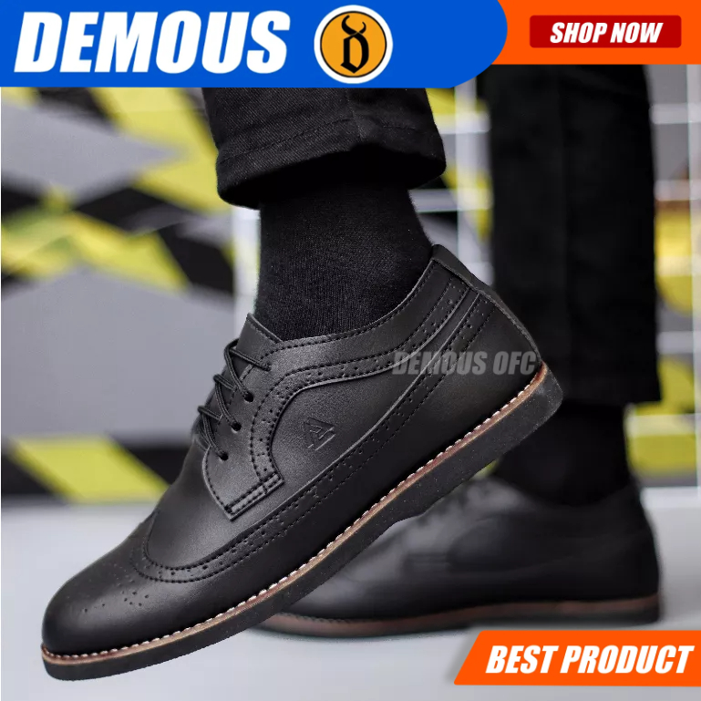 Jual Demous Sepatu Kasual Pria Formal Pantofel Kulit Pu Kerja Kantor ...
