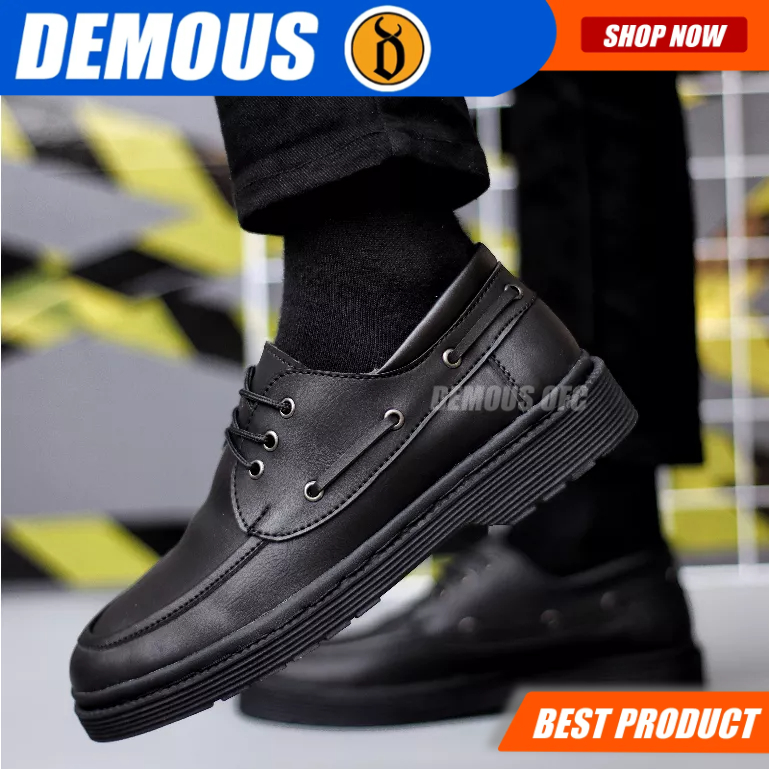 Jual DEMOUS NANAMI - Sepatu Formal Pantofel Docmart Low Boots Kerja ...