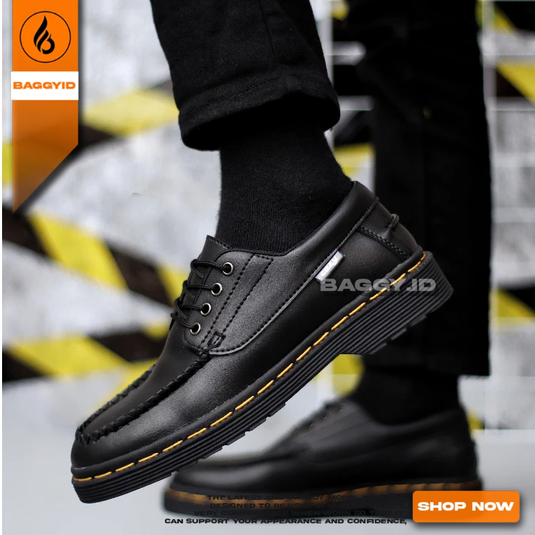 Jual Sepatu Docmart Formal Pantofel Kerja Hitam Pria | Shopee Indonesia