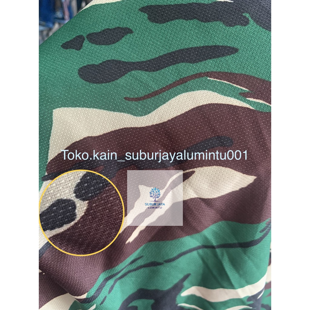 Jual bahan kain JERSY MOTIF jersy doreng angkatan MURAH jersy loreng ...