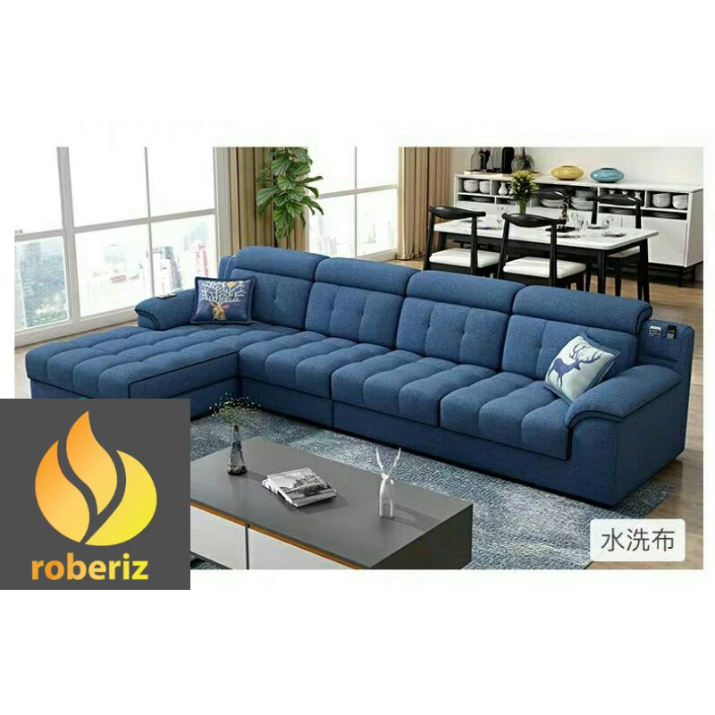 Jual SOFA MINIMALIS L SHAPE MODERN TERBARU L SUDUT CANTIK | Shopee ...