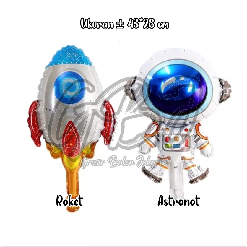 Jual Balon Foil MINI Astronot / Roket | Shopee Indonesia