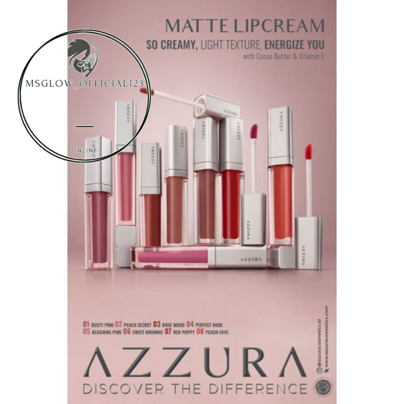 Jual AZZURA MATTE LIPCREAM AZZURA LIP CREAM AZZURA | Shopee Indonesia