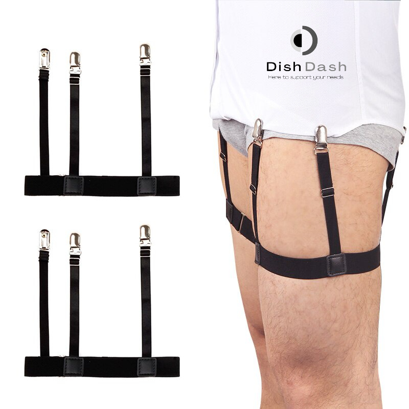 Jual [BAYAR DI TEMPAT] 1 Pasang Suspender For Men Shirt Holder - Leg ...
