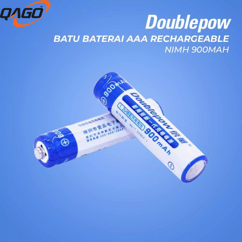 Jual Doublepow Batu Baterai AAA Rechargeable NiMH 900mAh 2 PCS | Shopee ...