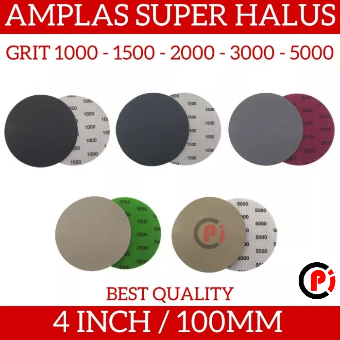 Jual Amplas Super Halus Untuk Poles Grit 1000 sd 5000 Ukuran 4 Inch ...
