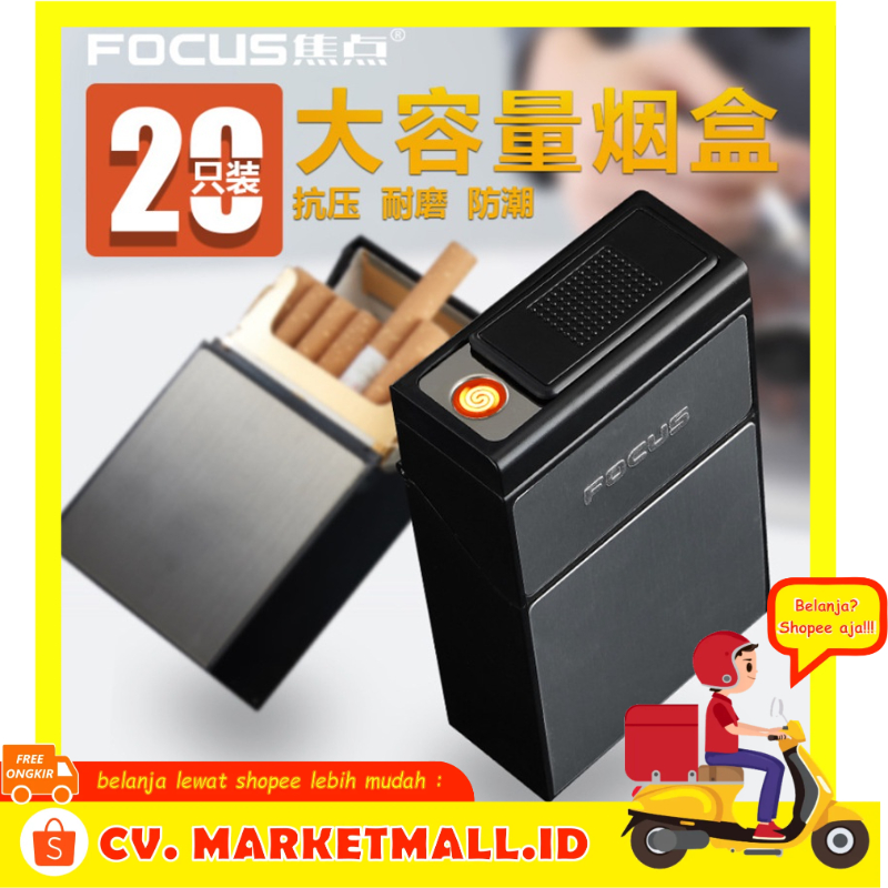 Jual Kotak Rokok Anti Lembap 20 Batang Korek Elektrik Pyrotechnic Isi ...