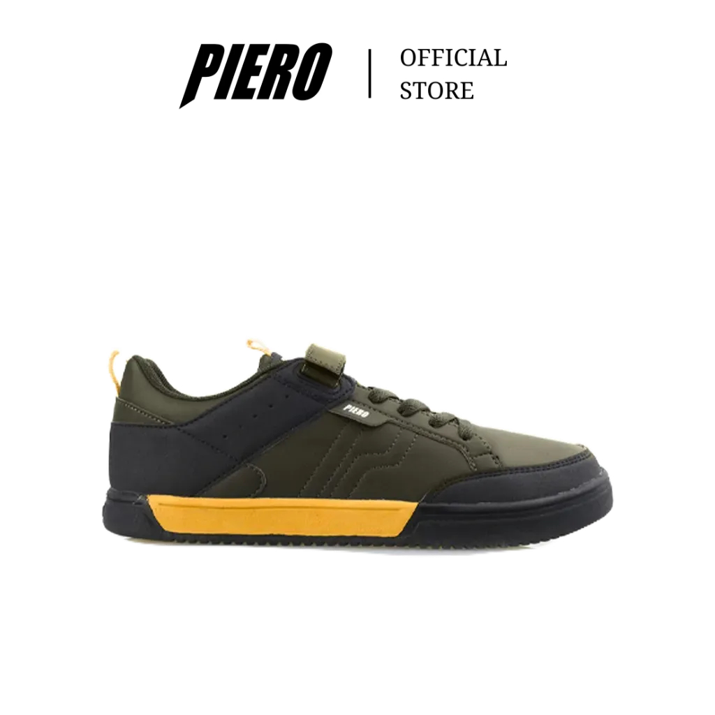 Jual Piero Sepatu Sneakers Pria Alto Olive Orange Black Ink P10825 ...