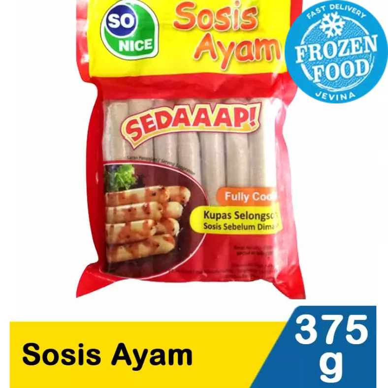 Jual So Nice Sosis Ayam 375g | Shopee Indonesia