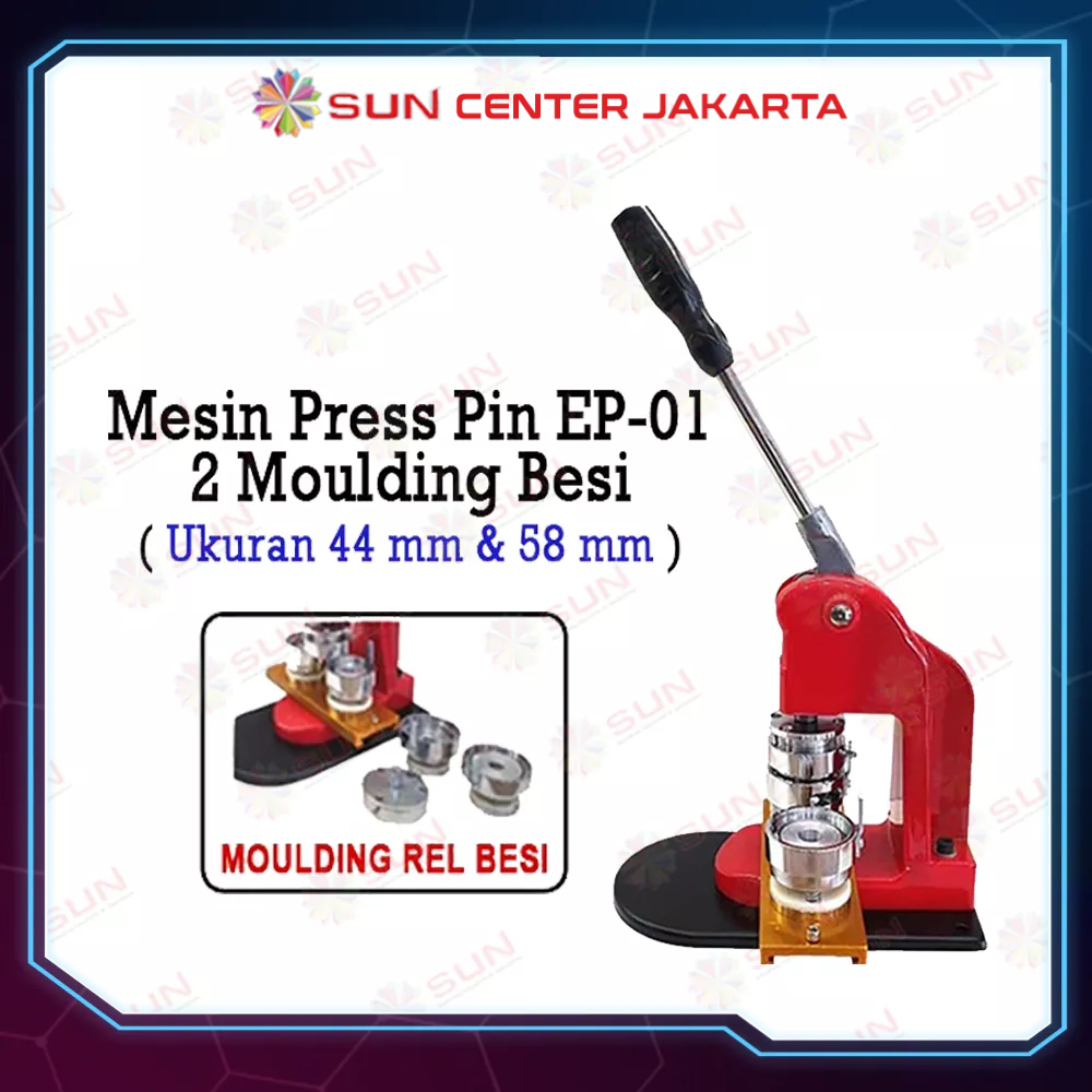 Jual Alat Mesin Press Pin EP-01 / Talent Moulding 44mm dan 58mm ...