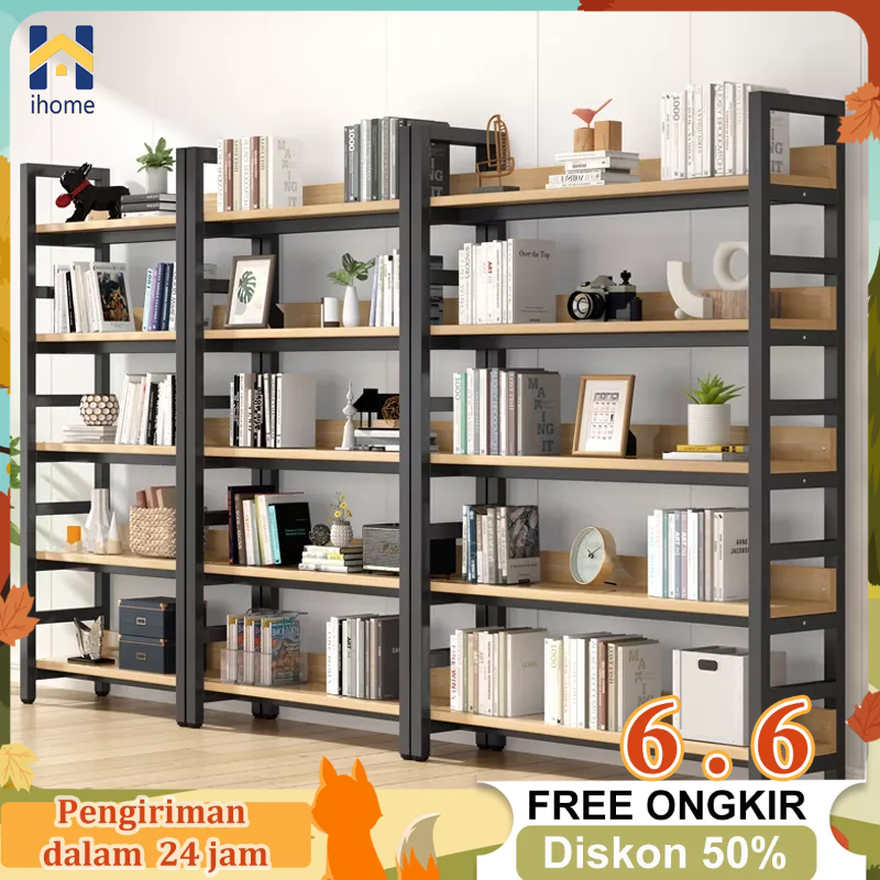 Jual IH Rak buku Rak Susun 3/4/5 tingkat Rak Besi Rak gudang Rak ...