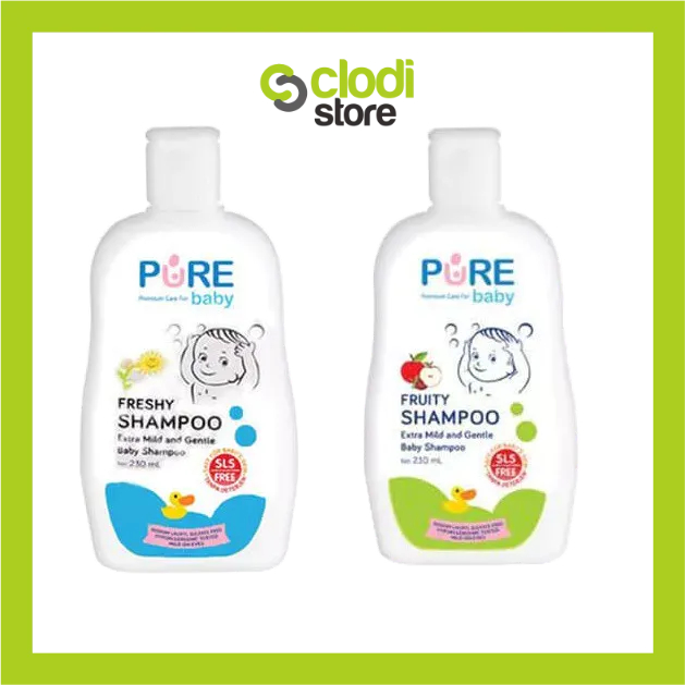 Jual Pure Baby Shampoo 230ML Freshy dan Fruity Refill Botol | Shopee ...
