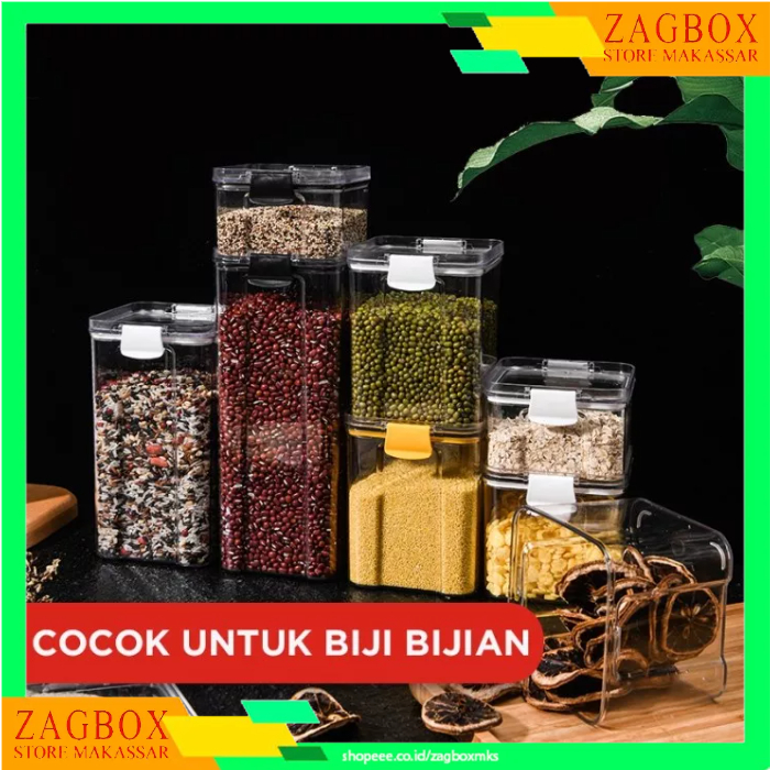 Jual Wadah Makanan dan Bumbu dapur TOPLES KOTAK Snack Kedap Udara ...