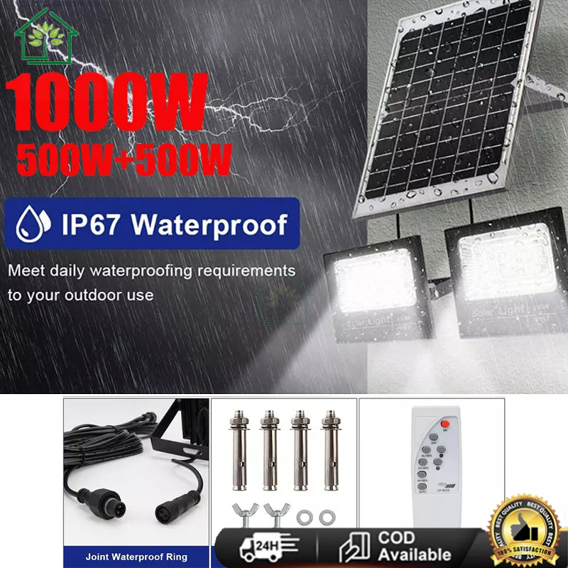 Jual 【Harga Minimum】COD Solar Light Lampu Panel Surya Tenaga 1000Watts ...