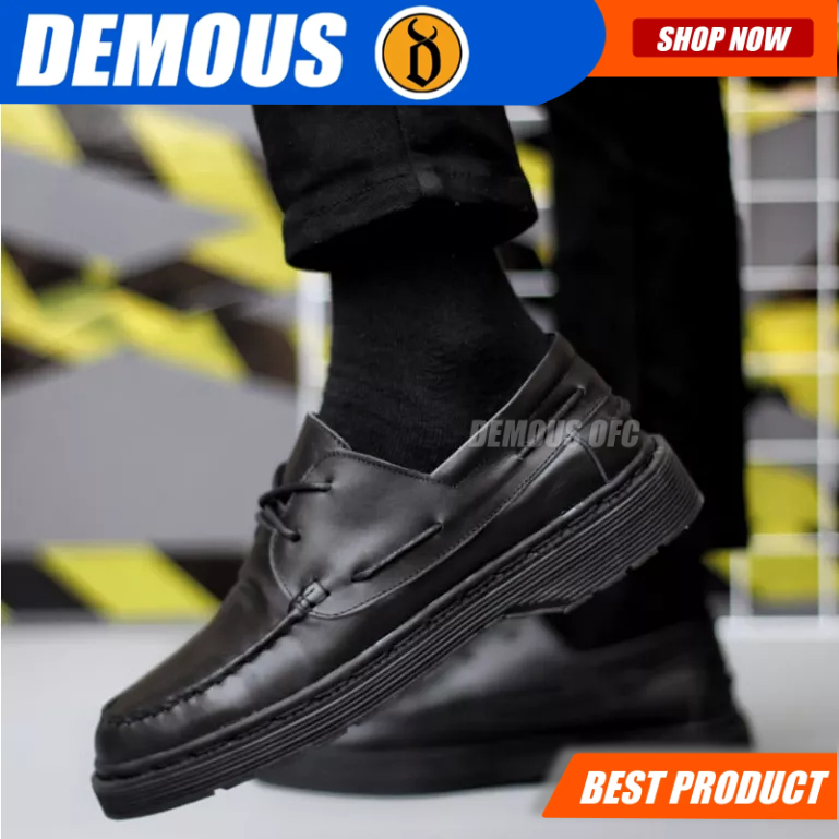 Jual DEMOUS Isami - Sepatu Boots Docmart Pantofel Formal Kulit Asli ...