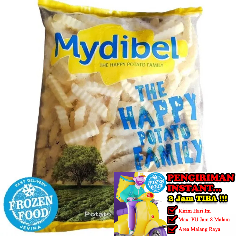 Jual Mydibel Kentang Crinkle Cut 1kg | Shopee Indonesia
