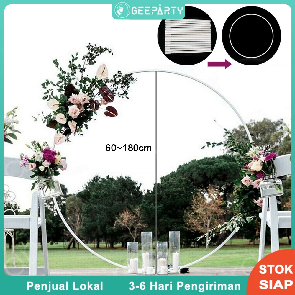 Jual 150/180/200 cm Bulat Stand Balon Arch Garland Pemegang Plastik ...