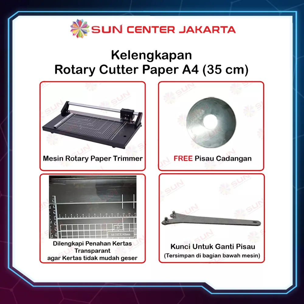 Jual Rotary Paper Cutter Trimmer A4 / A3 / A2 / A1 - Alat Potong ...