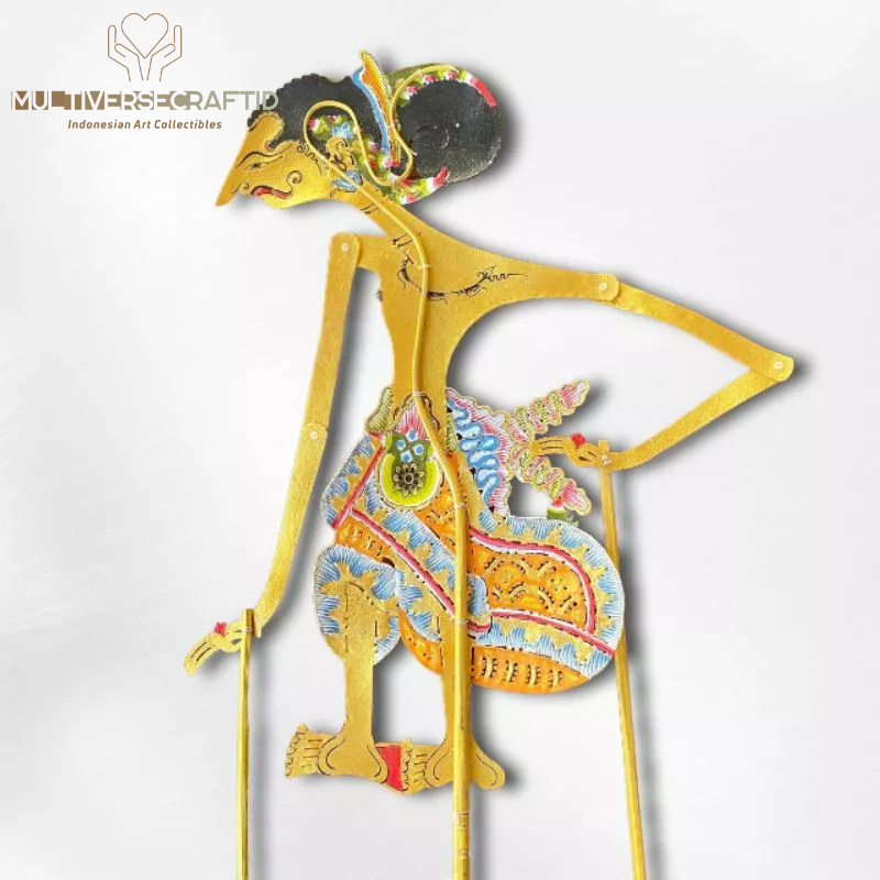 Jual Wayang Kulit Sapi Asli Puntodewo/Puntadewa/Yudhistira Emas Alusan ...