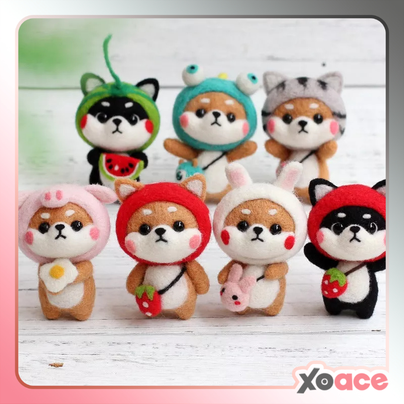Jual DIY Kit Animal Felt Wool Needle Poke Kerajinan Boneka Anjing ...