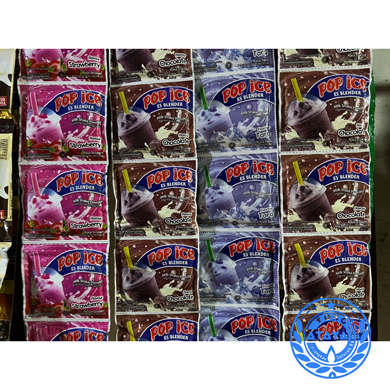 Jual 1RTG pop ice renceng MINUMAN POP ICE 25 GRAM TERLENGKAP SACHET ES ...