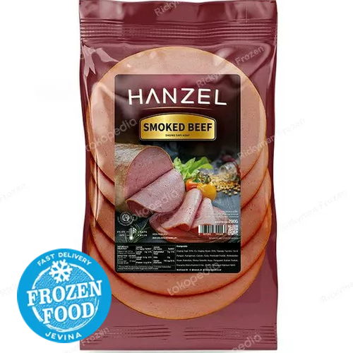 Jual Hanzel Smoked Beef 12pcs 200g | Shopee Indonesia