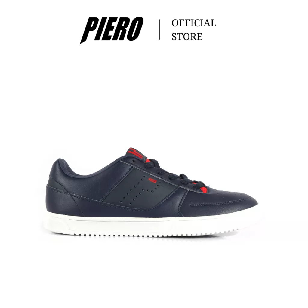 Jual Piero Sepatu Sneakers Pria Jester Navy Red White P10848 | Shopee ...