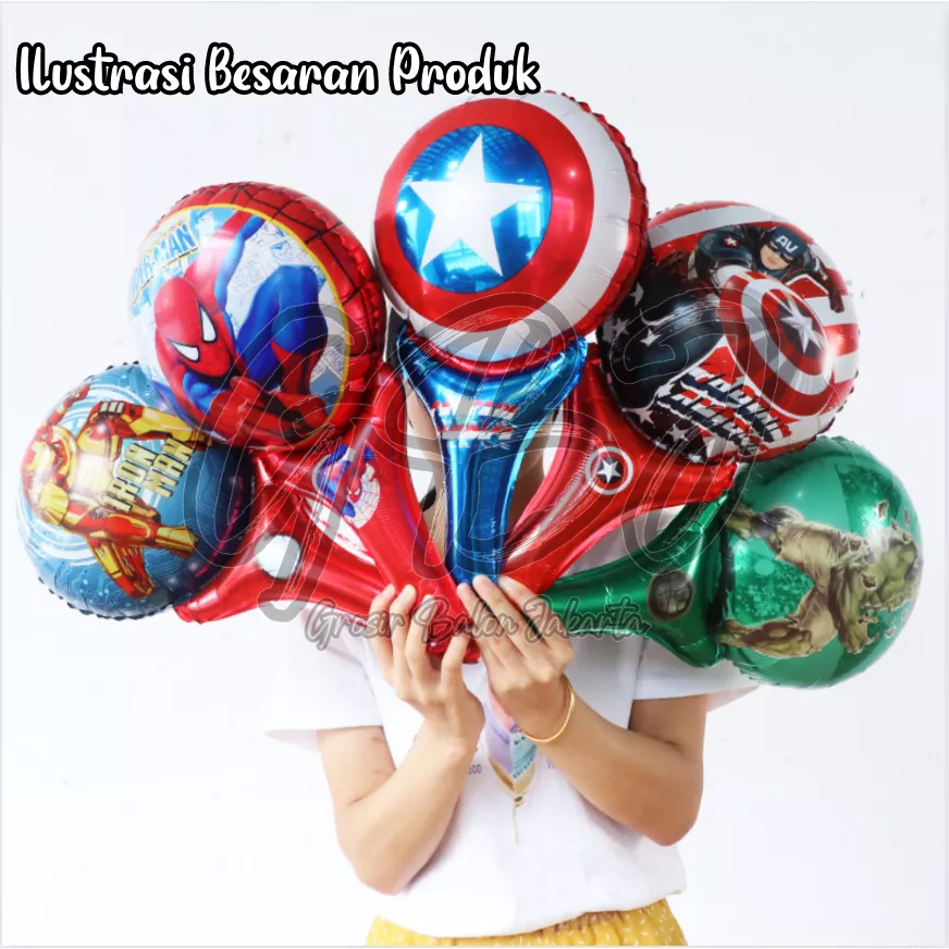 Jual Balon Foil PENTUNGAN Kartun Pendek (Animal, Unicorn, Doraemon ...