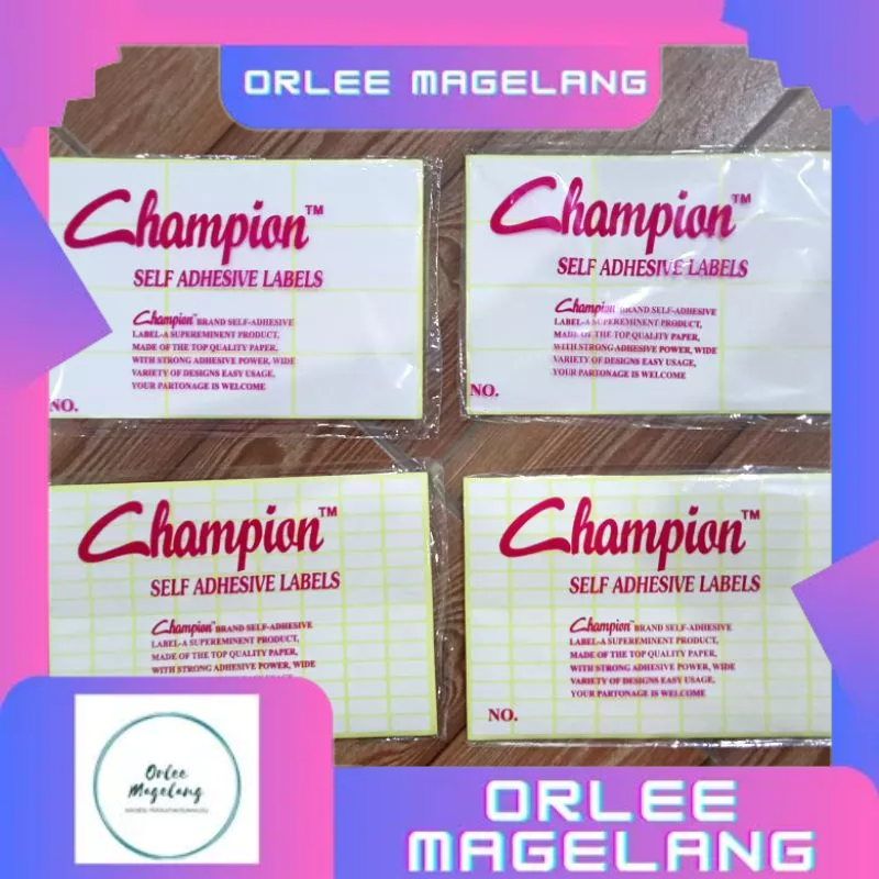 Jual LABEL RIKITO/ LABEL CHAMPION/ LABEL HARGA/ STIKER HARGA | Shopee ...