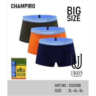 Jual Boxer Champiro 0330c Big Size (1 Box Isi 3 Pcs) / Celana Dalam ...