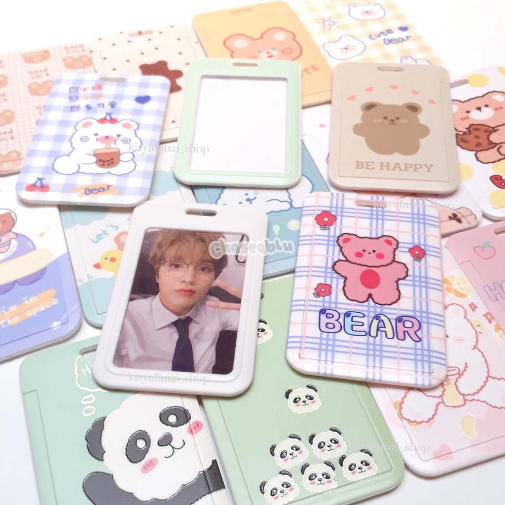 Jual Kpop Photocard PC Case Card Holder Cahol Bear Rabbit Duck ...