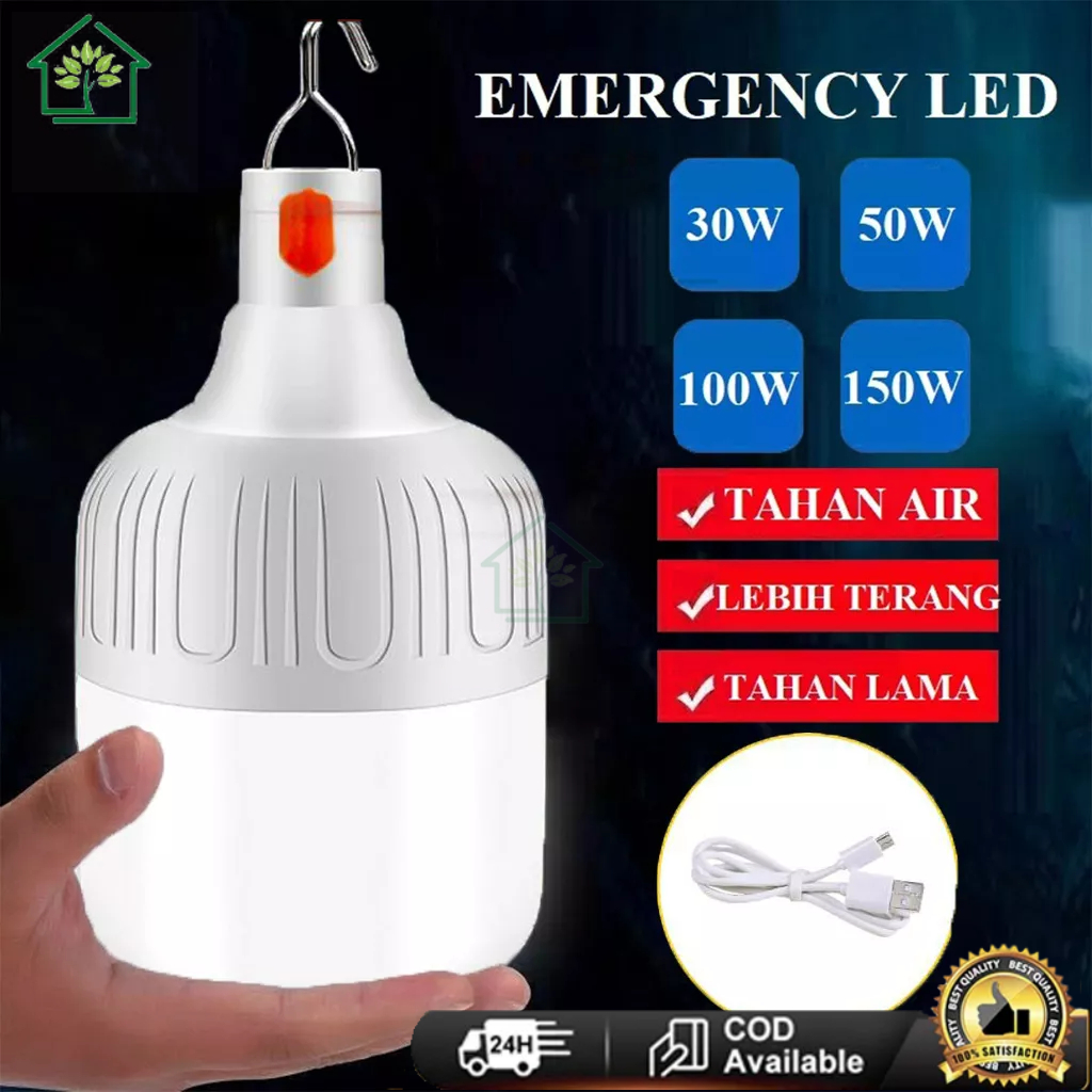 Jual 【Harga Minimum】COD Lampu Emergency Bulb LED 100W 300W 400W 500W ...