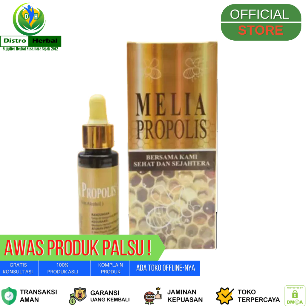 Jual Propolis Melia Sehat Sejahtera 30 Ml, Melia Propolis Kemasan Baru ...