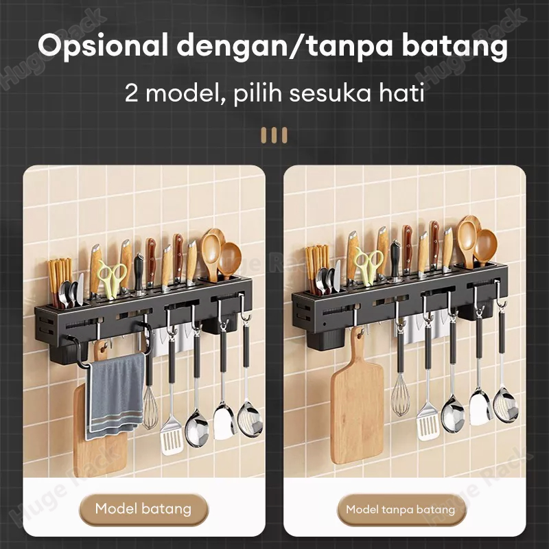 Jual Rak Bumbu Dapur Dinding Rak Pisau Dinding Dapur Stainless Steel ...