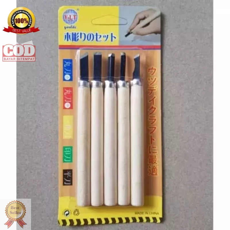 Jual 1 Set (5pcs) Alat Ukir Kayu Pahat Kayu | Shopee Indonesia