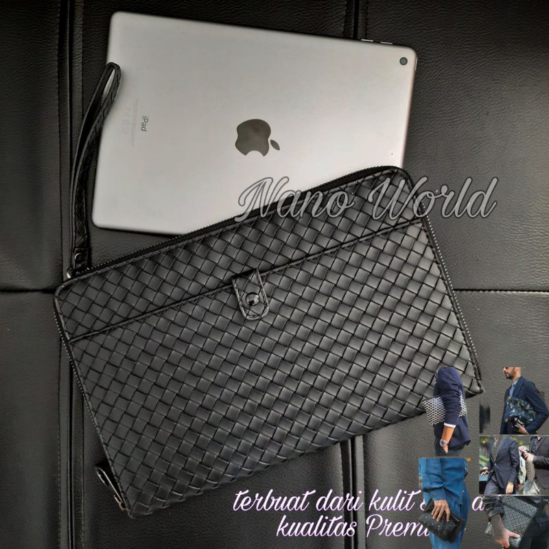 Jual Handbag Kulit Clutch Kulit Asli Handbag Kulit Asli Tas Ipad Pria ...