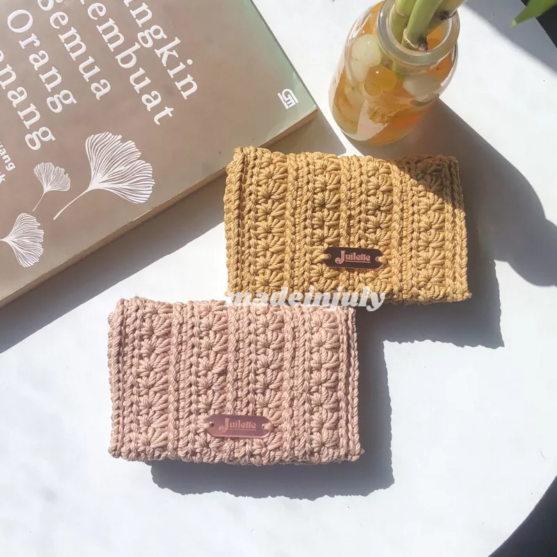 Jual (new color) star stiches card holder handmade mini wallet | dompet ...