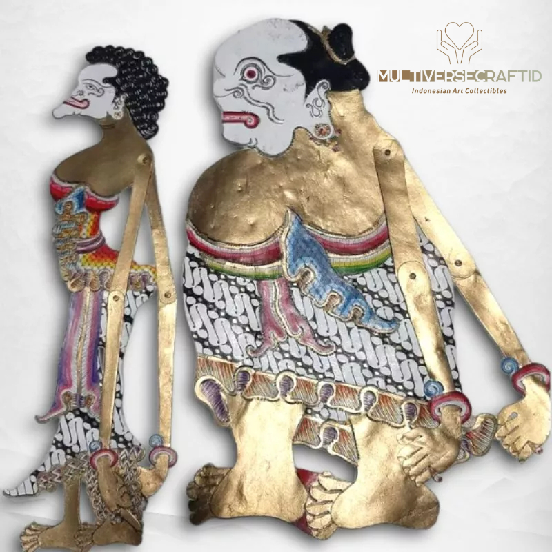 Jual Wayang Alusan Kulit Kerbau ASLI Limbuk Cangik Gapit Sungu Ukuran ...