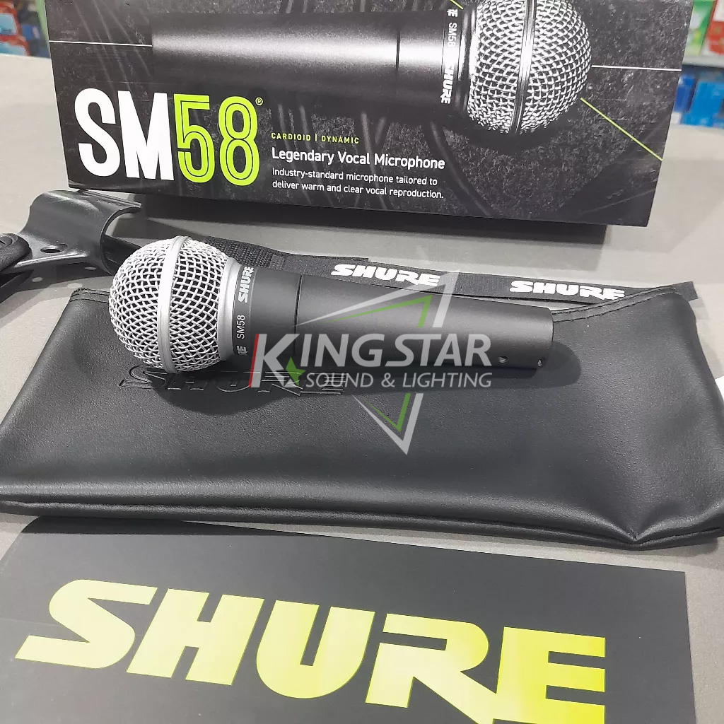 Jual Mic Shure SM58 SM 58 LC 100% Original Ori Microphone Kabel Audio ...