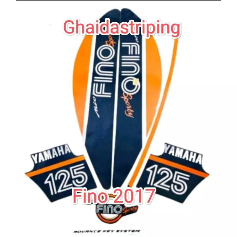 Jual Stiker striping lis les body motor yamaha fino 2017 original new ...