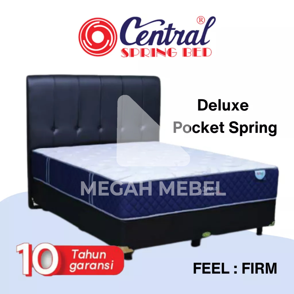 Jual Central Springbed Tipe Deluxe Pocket Kasur Saja Full Set Shopee